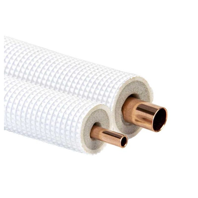 Instalación fácil y rápida: Tubo de cobre doble aislado 100 cm CLD SPLIT
